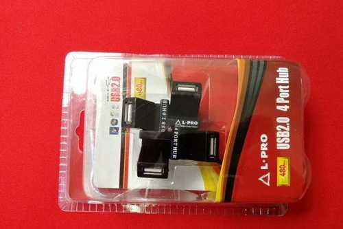 USB - Xaб L-PRO 1135 4USB черный