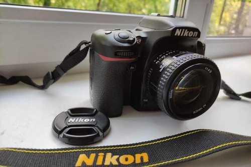 Зеркальный фотоаппарат Nikon D7500 + AF Nikkor 50m