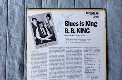 Виниловые пластинки B. B. King с автогрофом