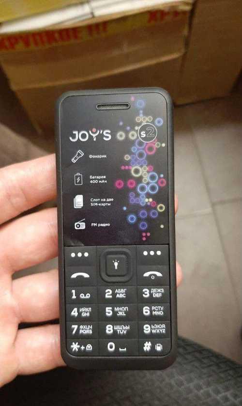 Мобильный телефон Joys S2 черный Тип корпуса:моноб