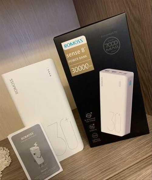 Powerbank Romoss sense 8 plus 30000 mah