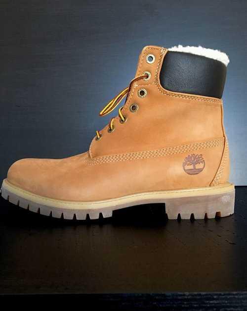 Желтые ботинки с утеплителем. Timberland, 41 р-ра