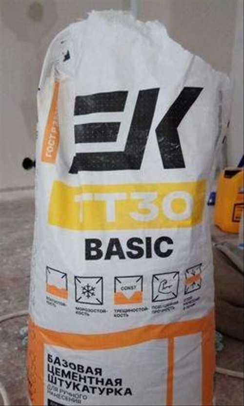 Цементная штукатурка Ек TT30 basic