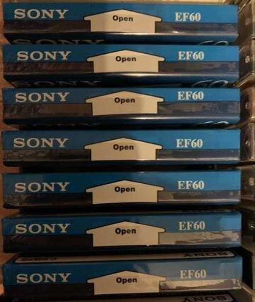 Аудиокассеты новые Sony 60 мин. Japan 8шт