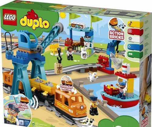 Lego duplo Town 10875 Грузовой поезд