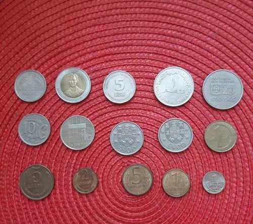 Монеты(Deutsche, Тайланд, оаэ, Португ., Изр.,Австр