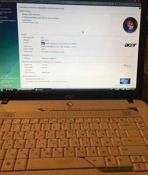 Ноутбук Acer aspire 5715Z