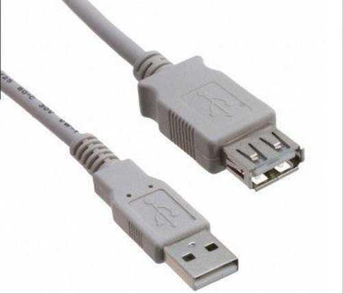 Удлинитель USB 1,5 метра USB2.0 AM-AF, черный