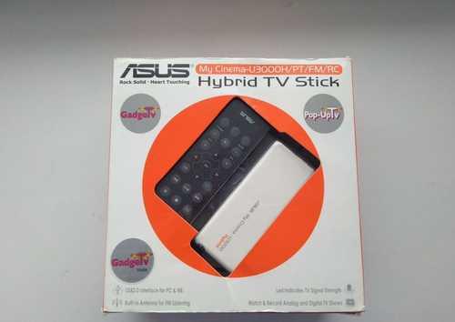 Hybrid tv stick. ASUS my Cinema-u3000h. ТВ-тюнер MYC-u3000h. TV-тюнер ASUS my Cinema-u3000hybrid.