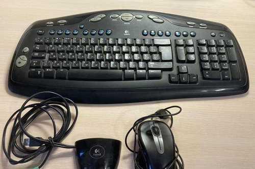 Беспроводная клавиатура Logitech Canada 210 + мышь