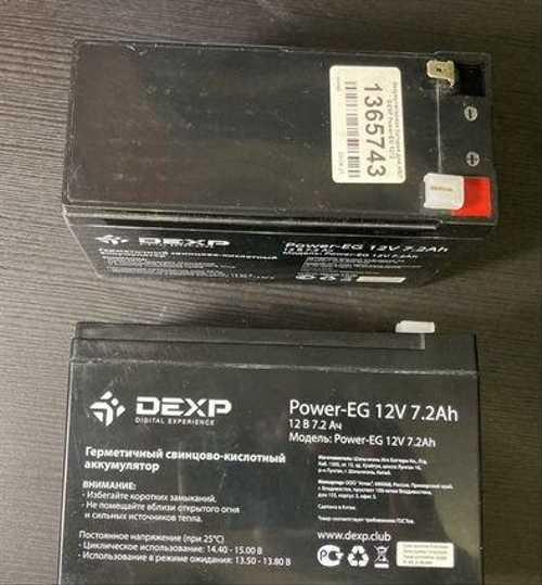 Аккумулятор для 12В 7ач Dexp для ибп