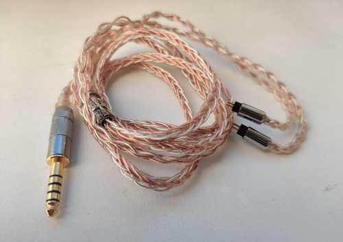 Балансный аудио кабель для наушников ручной работы