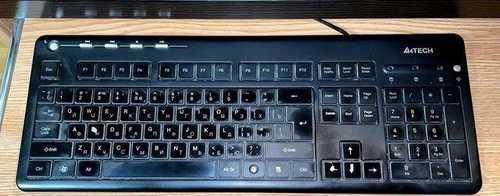 Клавиатура A4Tech KD-126-1 Black USB с подсветкой