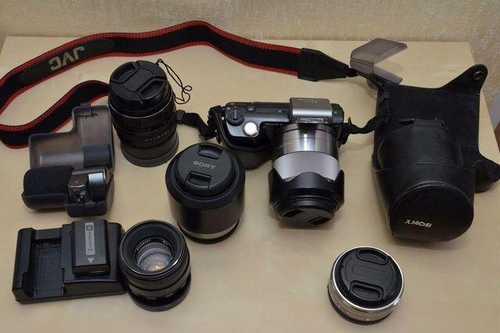 Фотоаппарат Sony nex 5 + 5 объективов