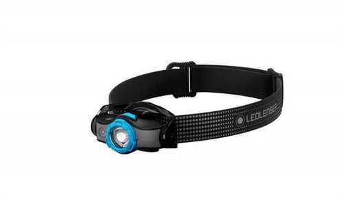 Фонарь светодиодный налобный LED Lenser MH5, черно-голубой