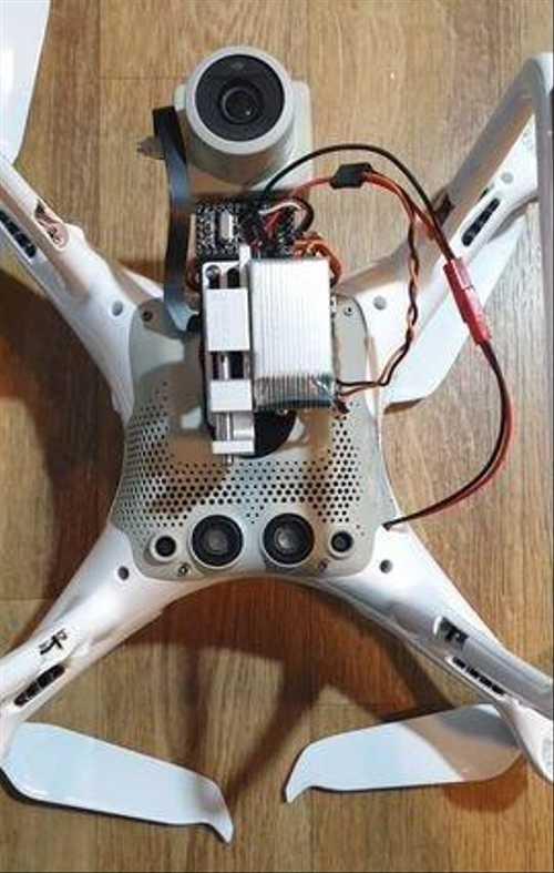 Грузовой квадрокоптер dji phantom 4 pro mod v3