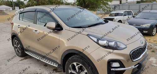 Пороги KIA Sportage 4 2018-2020 OEM Sport-Style