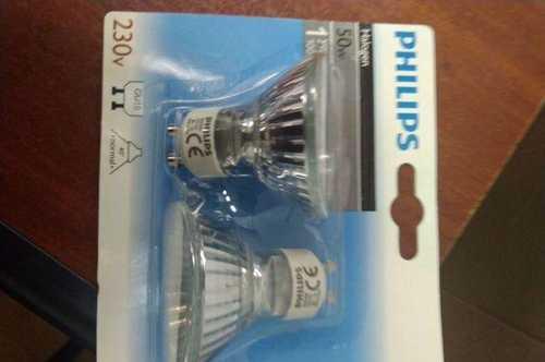 Лампа галогенная GU10 50W Philips