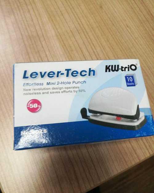 Дырокол Kw-Trio Lever-Tech Effortless