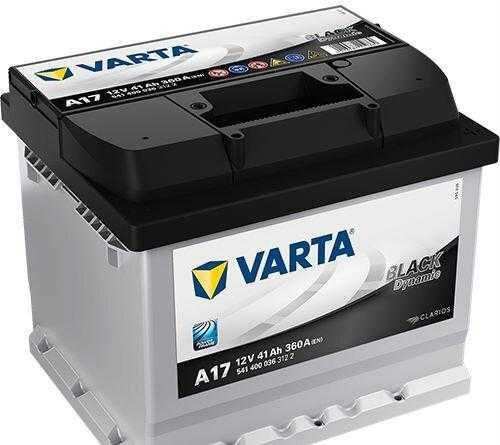 Аккумулятор 41Ah Varta 360A A17 евро кубик низкий