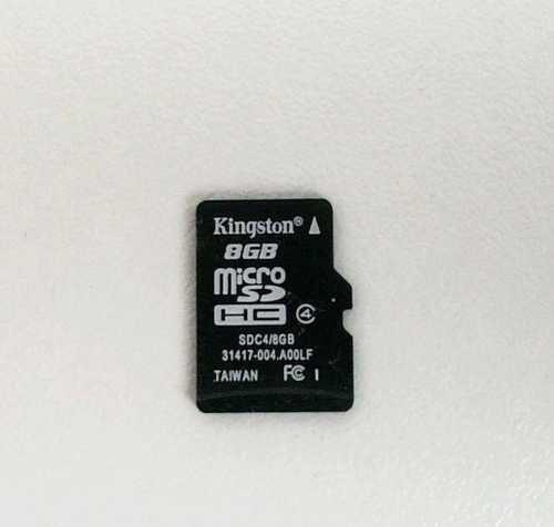Карта памяти для телефона Kingston sdhc 8 Gb