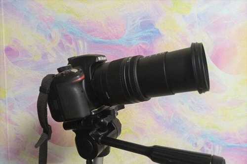 Фотоаппарат Nikon+ объектив Sigma