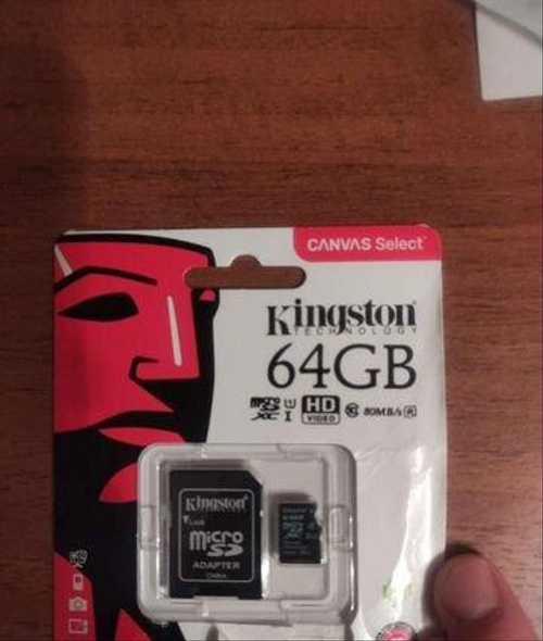 Продам Kingston MicroSD 64Gb Class 10