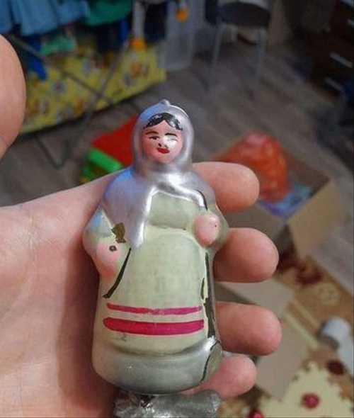 Елочные игрушки СССР (баба с ухватом)