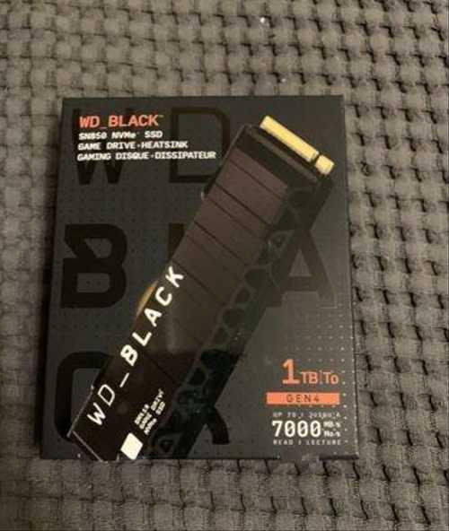 Продаю WD black SN850 1TB с радиатором