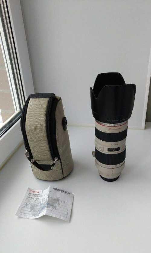 Объектив Canon 70-200 2,8 L Ultrasonic