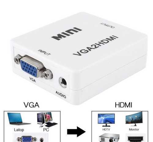 Переходник - конвертер VGA2hdmi