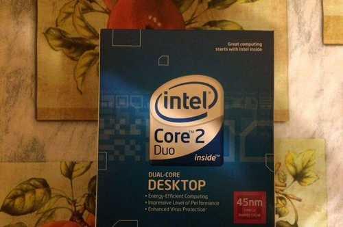 Процессор intel core2duo e7400 box