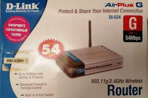 Wifi роутер D-link DI-524