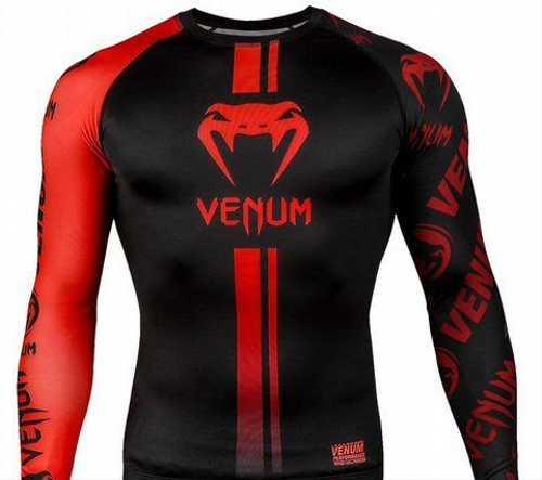 Рашгард Venum Logos black/red
