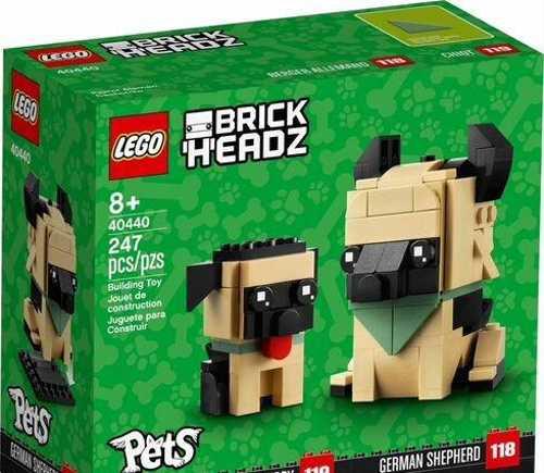 Лего 40440 brickheadz Немецкая овчарка