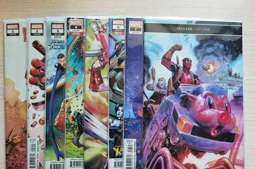Комиксы на английском Deadpool #1,2,3,4,5,6,7,8