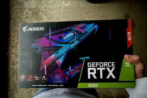 Продам видеокарту aorus GeForce RTX3060 Elite 12Gb