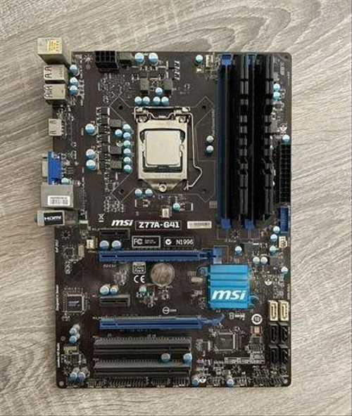 Комплект i7 3770k+MSI Z77G41+память
