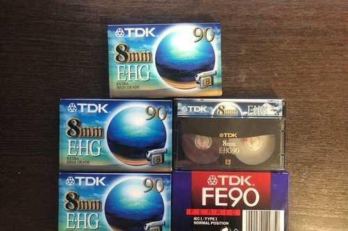 Видеокассета TDK 8mm E-HG90 и FE90