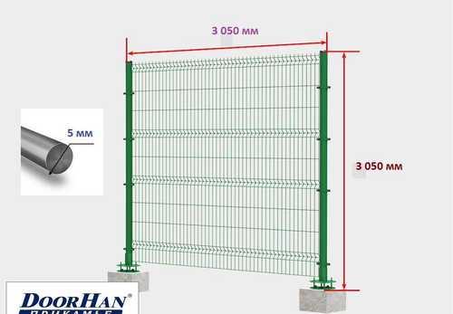 Сетчатая панель для 3D забора