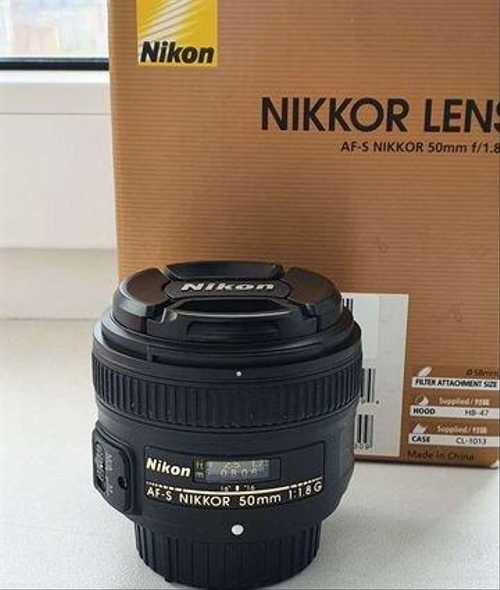 Объектив Nikon AF-S 50mm f/1.8 G Nikkor