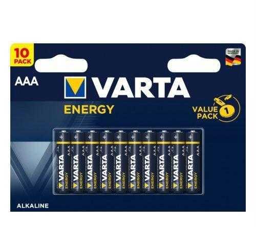 Батарейка щелочная varta energy аа и ааа 10 шт