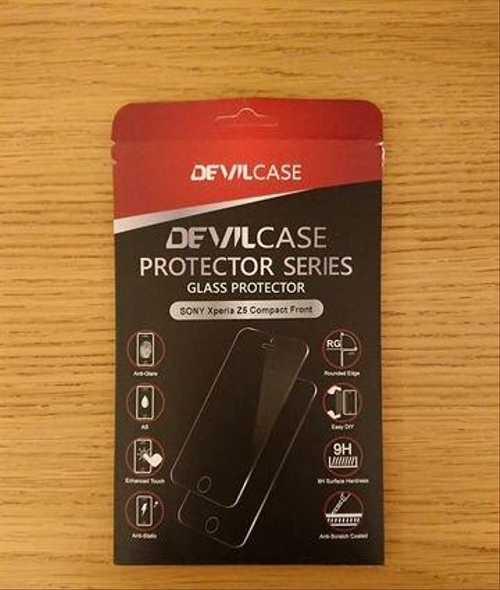 Стекло защит. Devilcase для Sony Xperia Z5 Compact