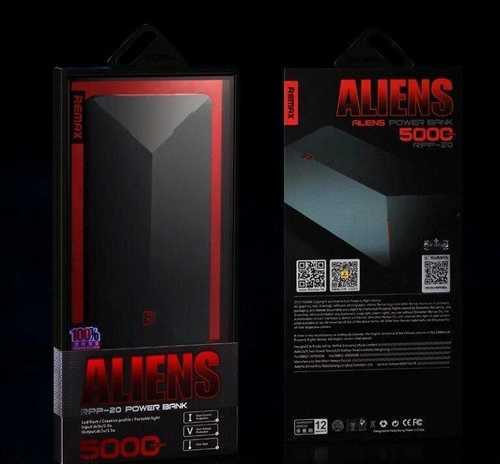 Внешний аккумулятор 5000 mah Remax RPP-20 Alien