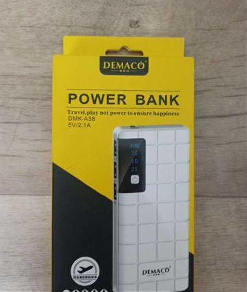 Новый power bank 20000mAh demaco