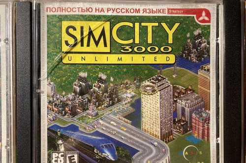 CD диск игра Sim city 3000