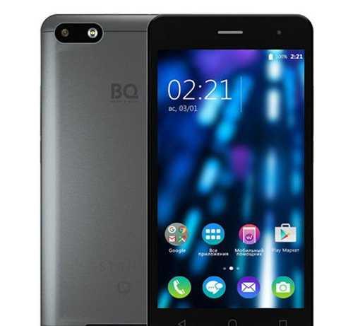 BQ Mobile 5020 Strike black / dark gray / gold