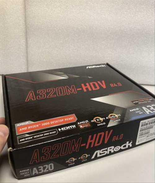 Материнская плата ASRock A320M-HDV R4.0