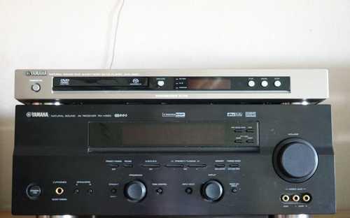Ресивер Yamaha RX-V550 и DVD Player Yamaha S657