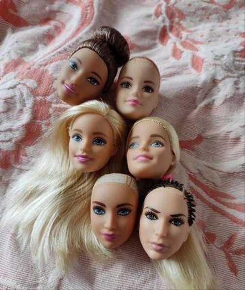 Лот голов кукол Барби Barbie